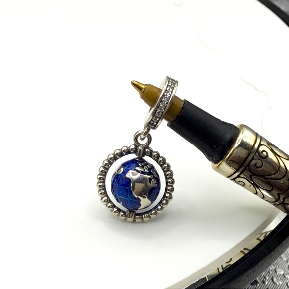Pandora | Jewelry | Pandora Gorgeous Spinning Globe Charm | Poshmark